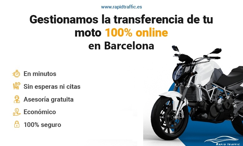 Transferencia de Moto en Barcelona - Gestoría vehículos Madrid